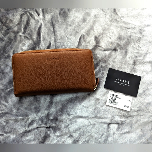Plinio Visona | Bags | Visona Zipper Wallet | Poshmark